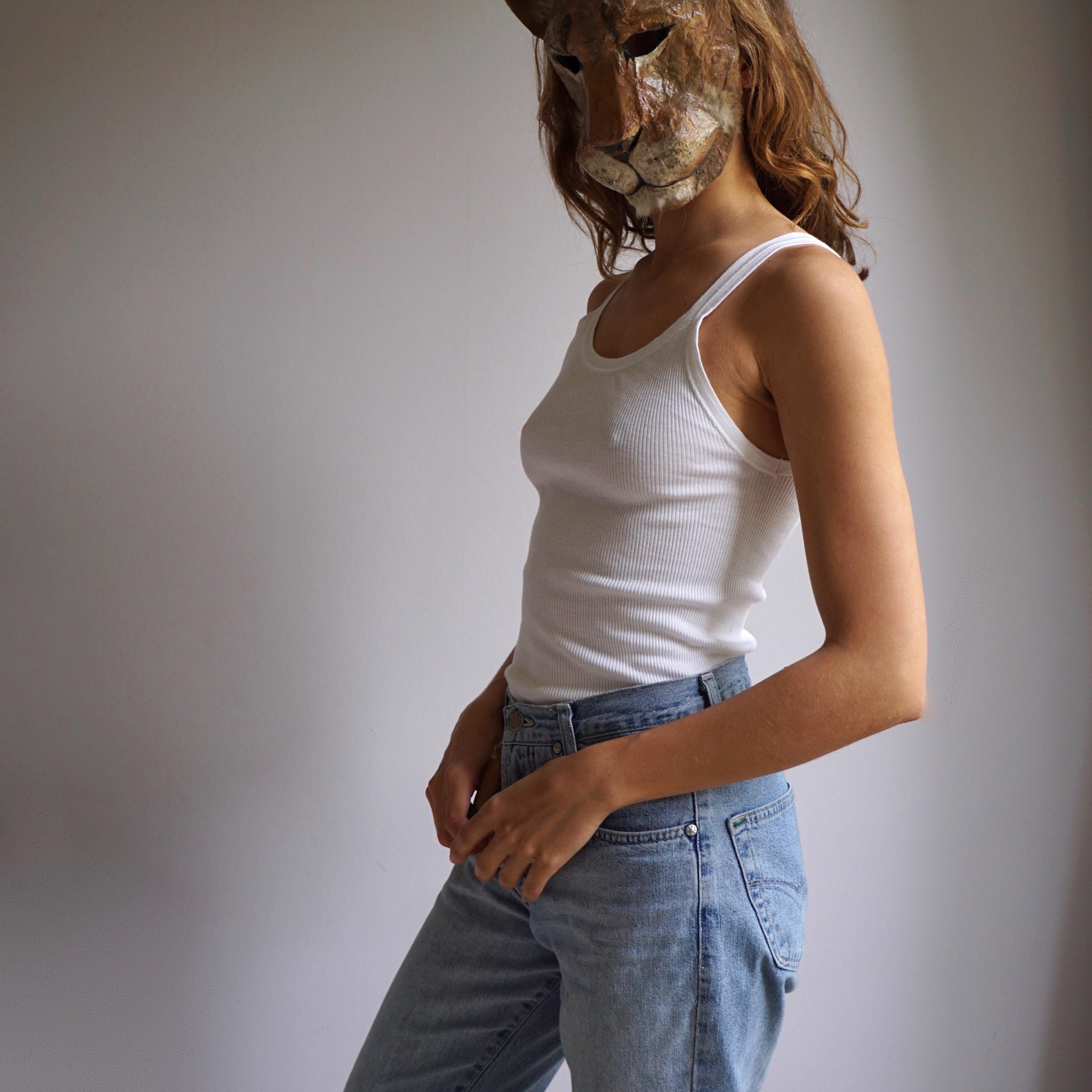 NOS 70s 80s Basics Singlet White Ribbed Pure Cotton Tank Top - Etsy
