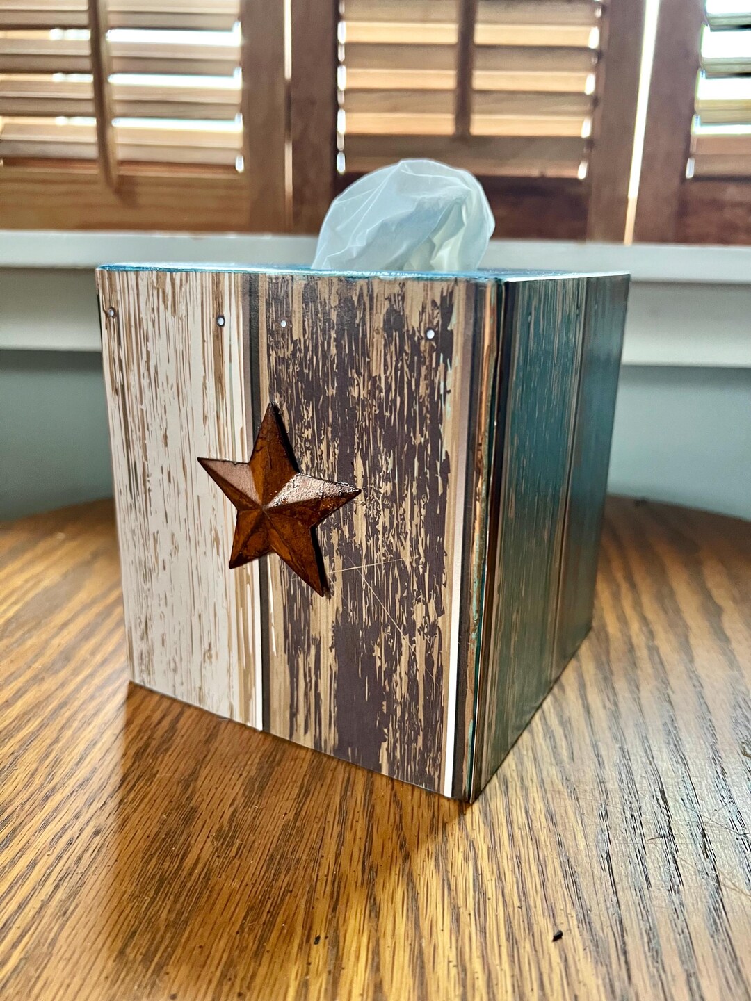 Nautical Tissue Box Cover, Nautical Home Decor, Home Accent, Coastal ...