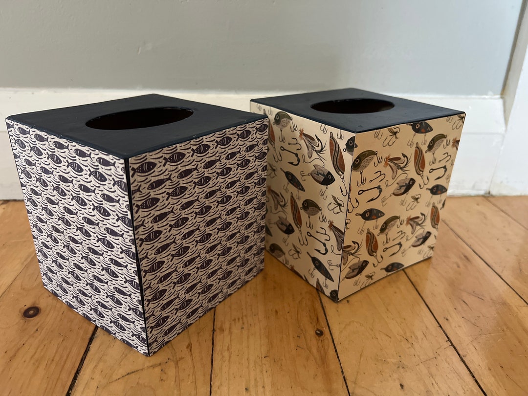 Nautical Tissue Box Cover, Nautical Home Decor, Home Accent, Coastal ...