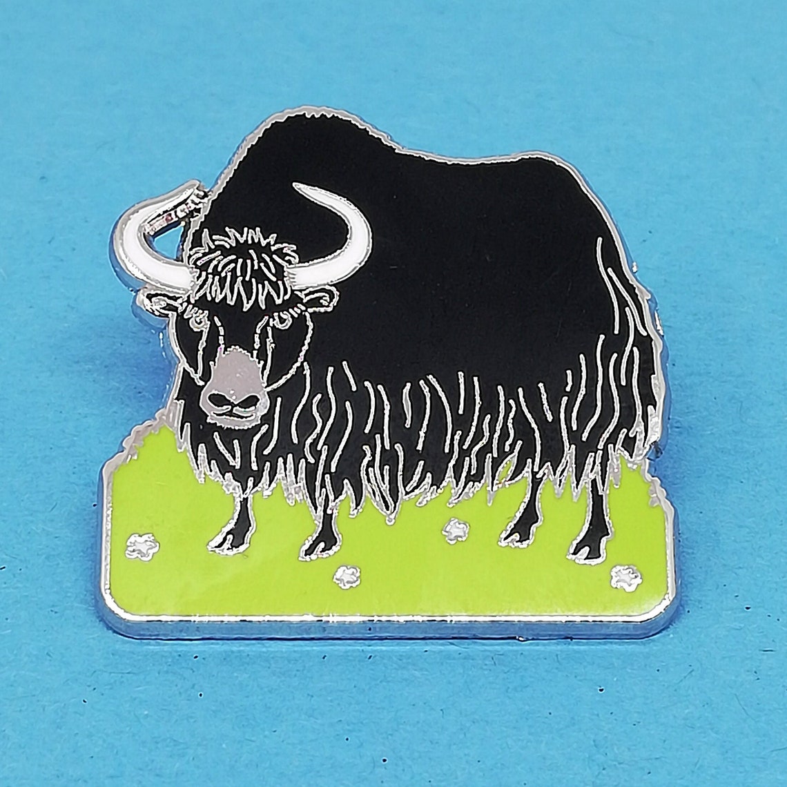 Sale Cool Cow Pin Buffalo Enamel Pin For Buffalo Lovers Etsy