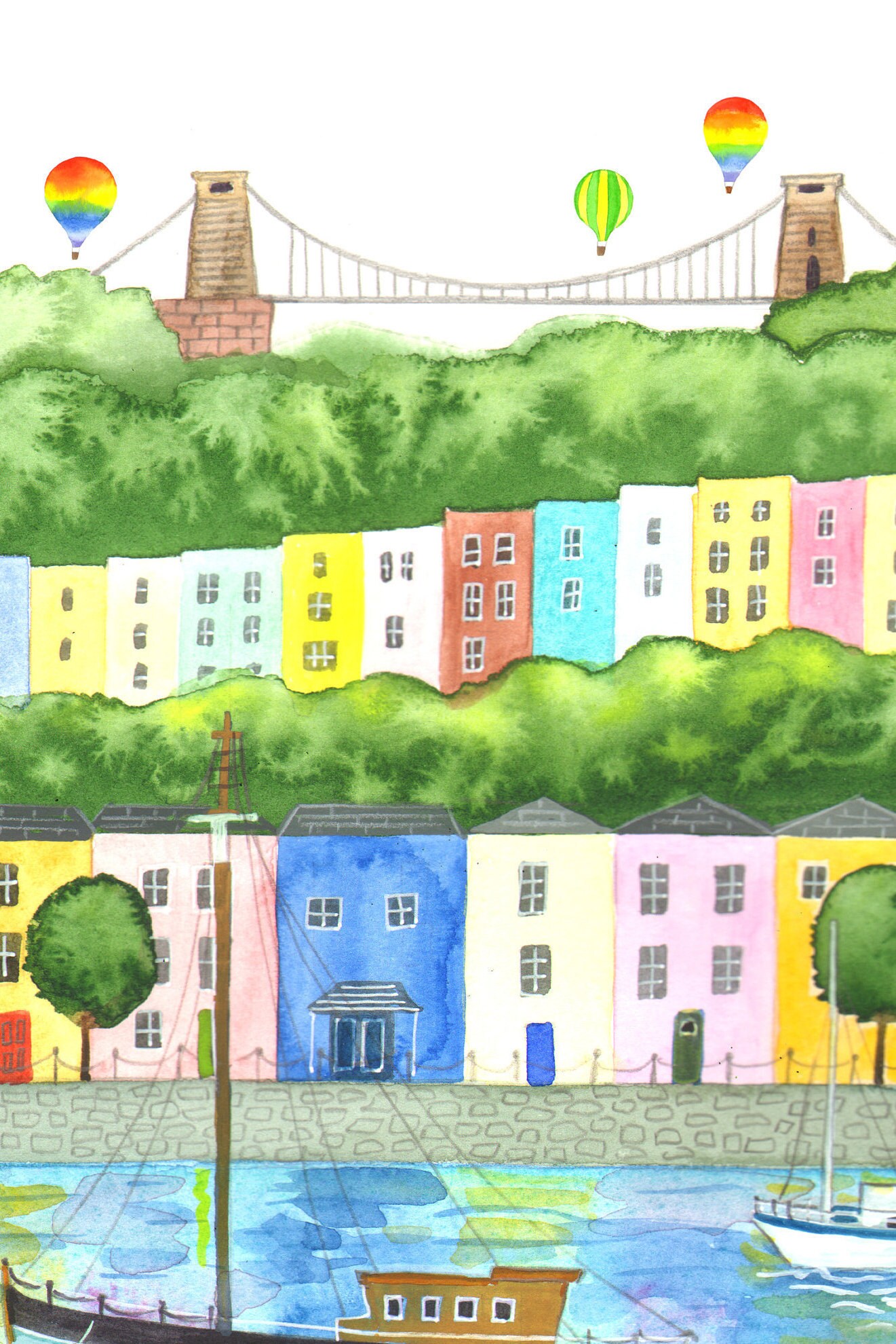 Bristol Harbour Scene Bristol Print A4/A5 Signed Giclee of - Etsy UK