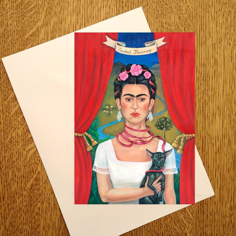 Frida Kahlo Greetings Card A6 Frida's | Etsy
