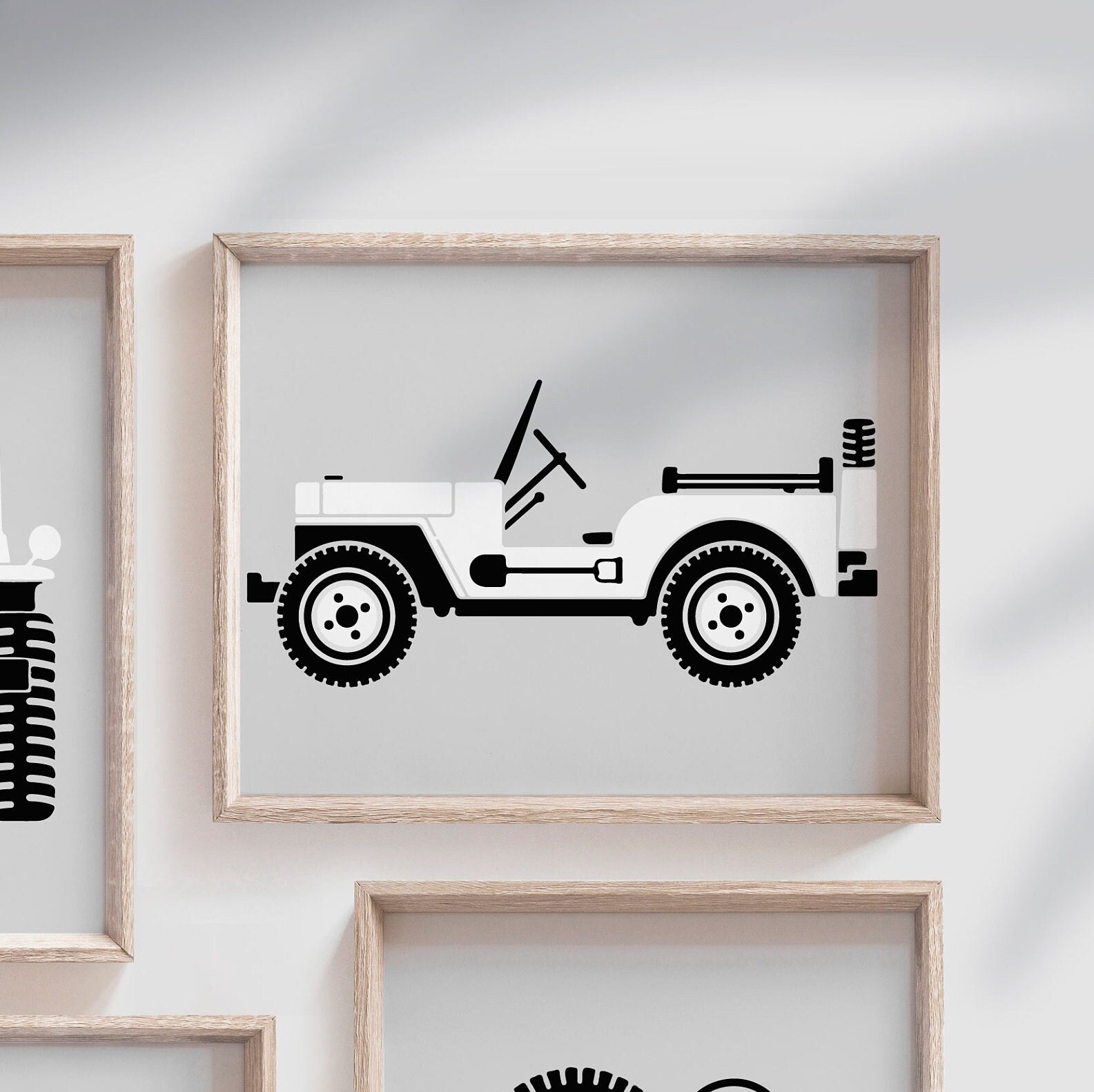 children's Jeep wall art Jeep toddler room Jeep print wall posters boys ...