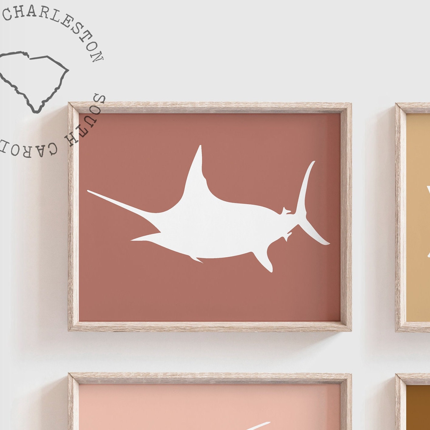 Prints Offshore fishing marlin fish decor fish nursery art boys boys ...