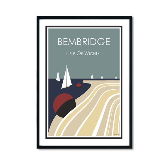 BEMBRIDGE. Isle of Wight. Graphic Design Travel Poster. High - Etsy