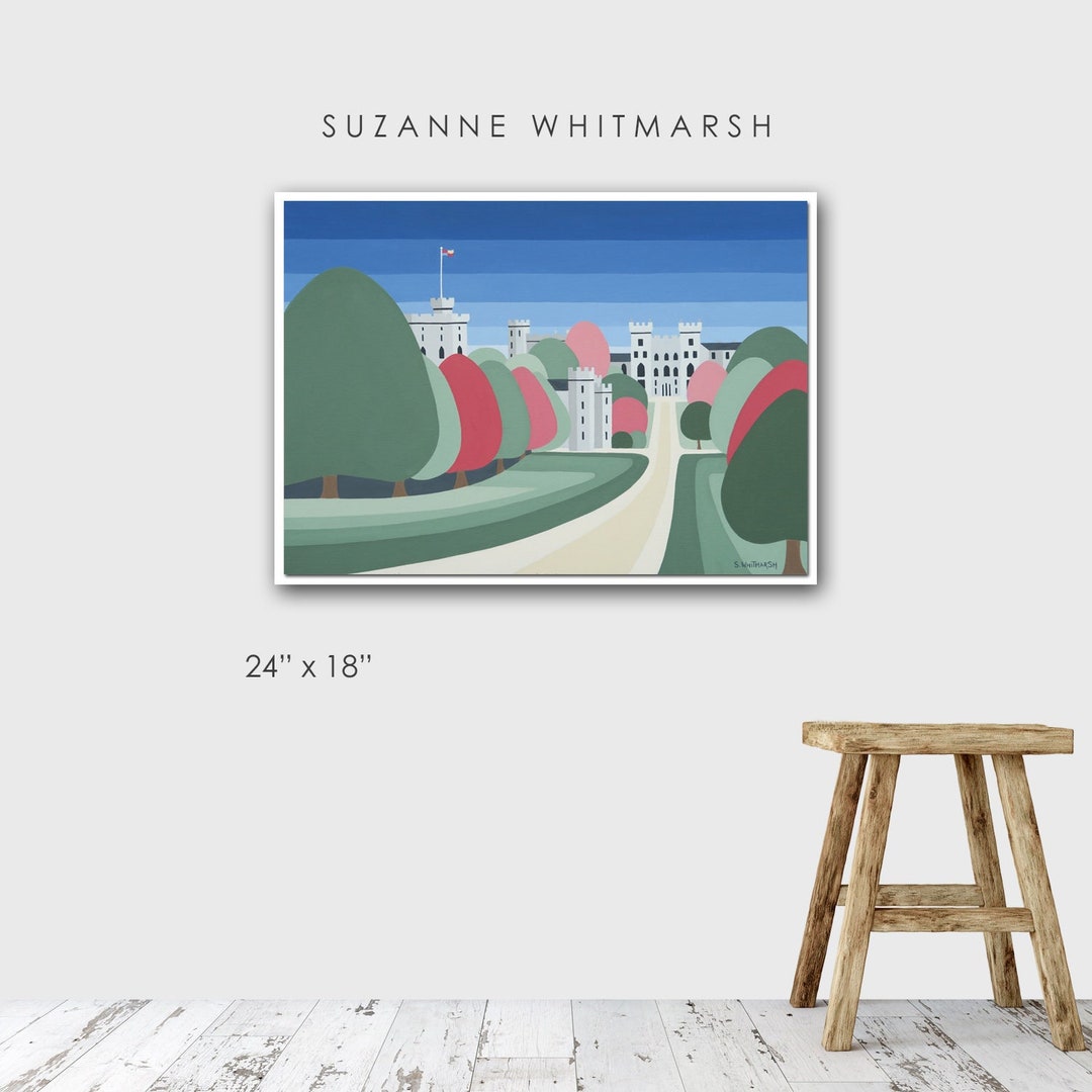 WINDSOR CASTLE Original Acrylic Painting on Canvas Board With Frame by ...