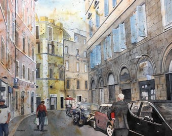 Pirates! - A Giclee Print of an Original Tim Lewis Watercolor - Etsy