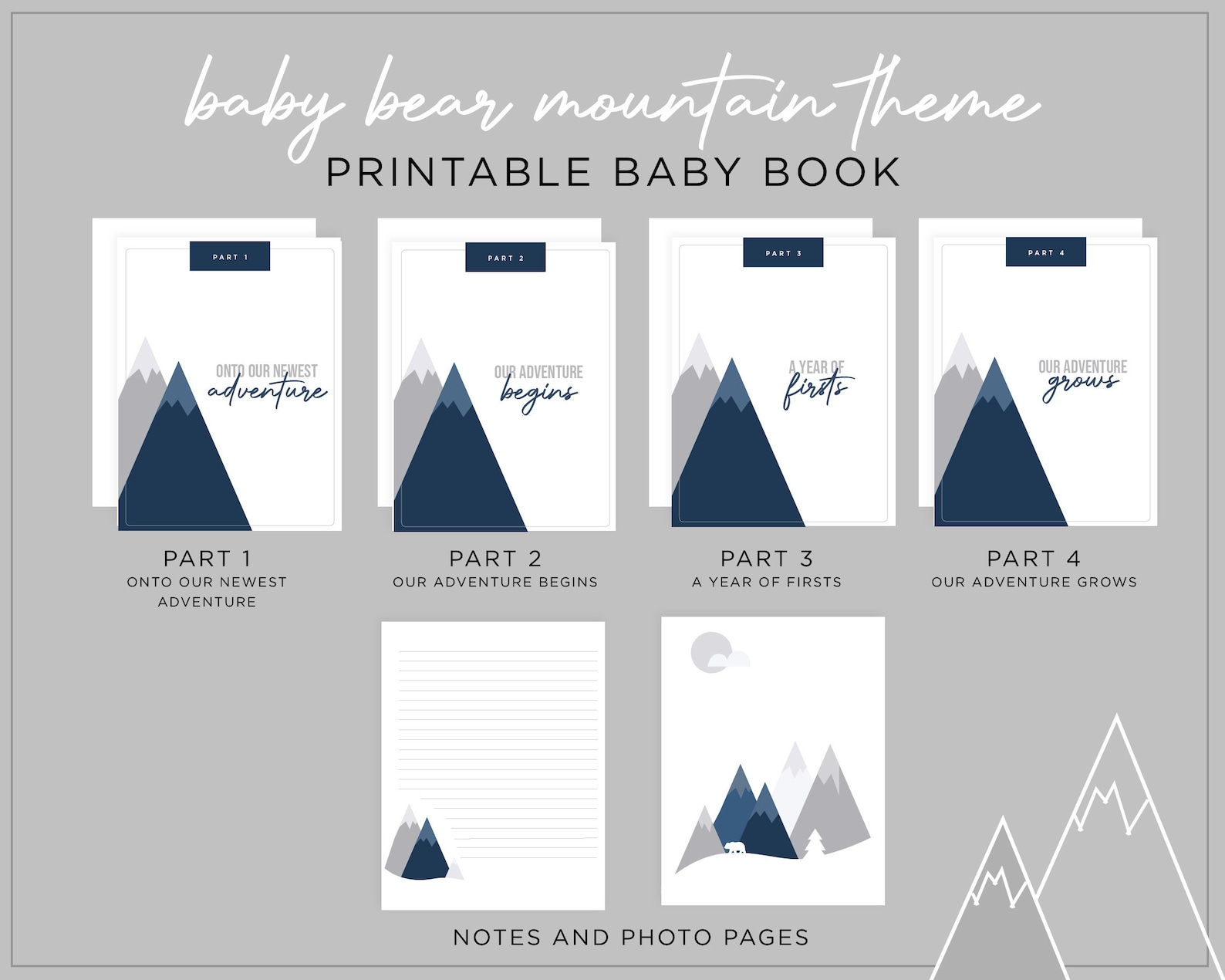 Printable Baby Book Pages / Keepsake Journal for Babys First - Etsy