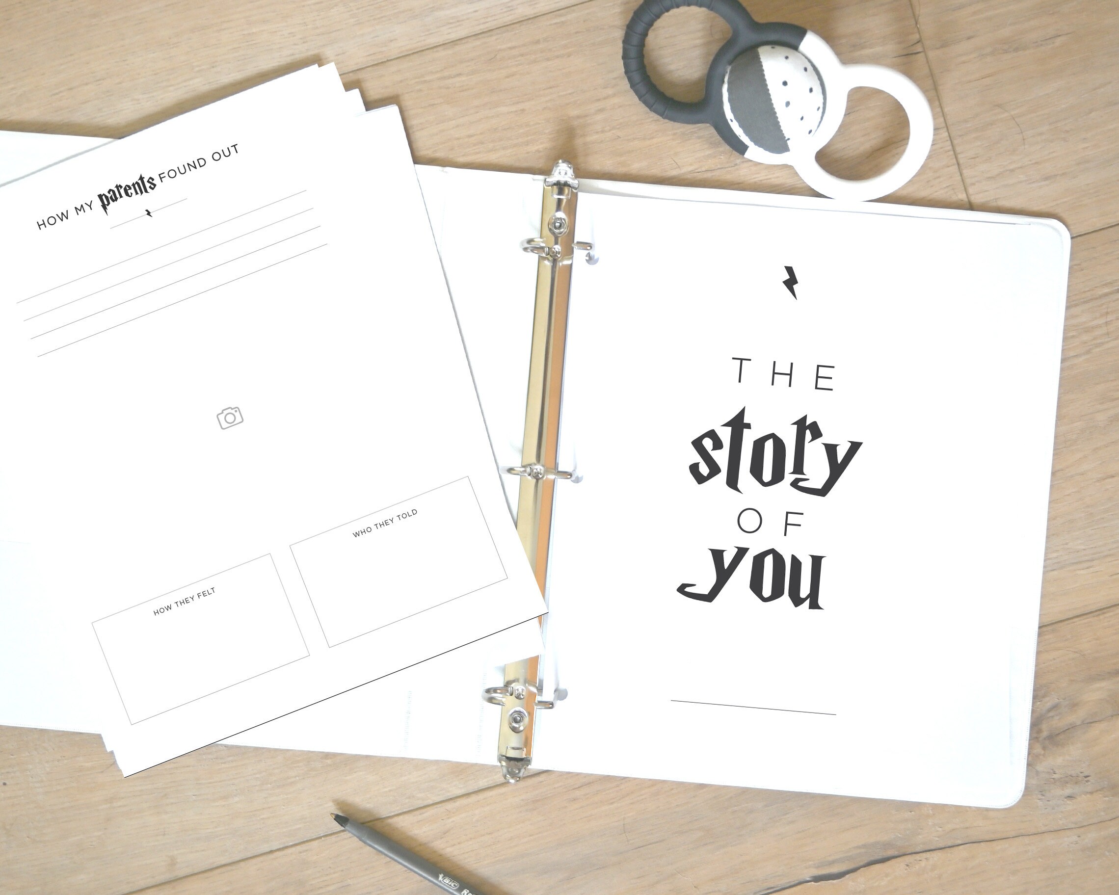 Wizard Themed Printable Baby Book Pages / Keepsake Journal for Babys ...