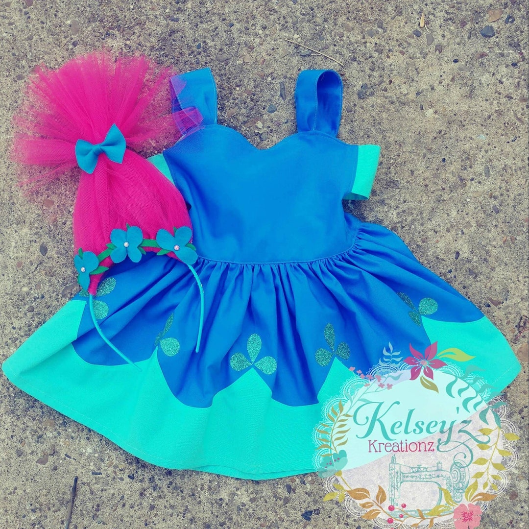 Princess Poppy Dress Inspired by the Trolls Movie / Birthday Dress ...