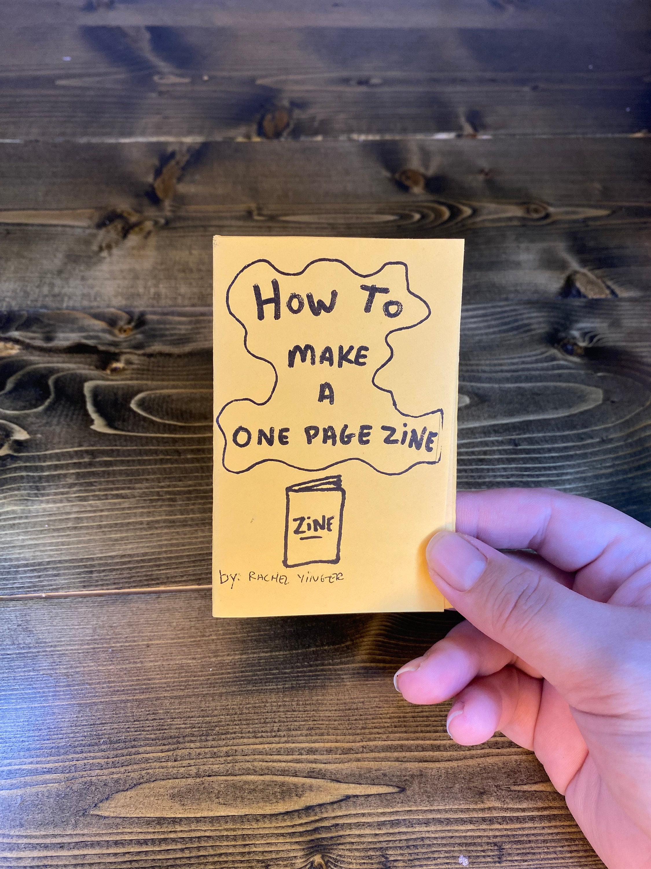 Easy DIY Guide: How to Make a One Page Zine - Etsy