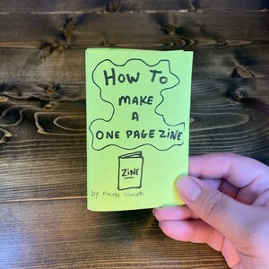 Easy DIY Guide: How to Make a One Page Zine - Etsy