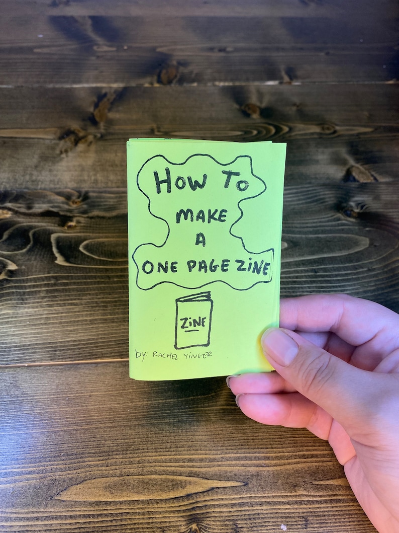 Easy DIY Guide: How to Make a One Page Zine - Etsy