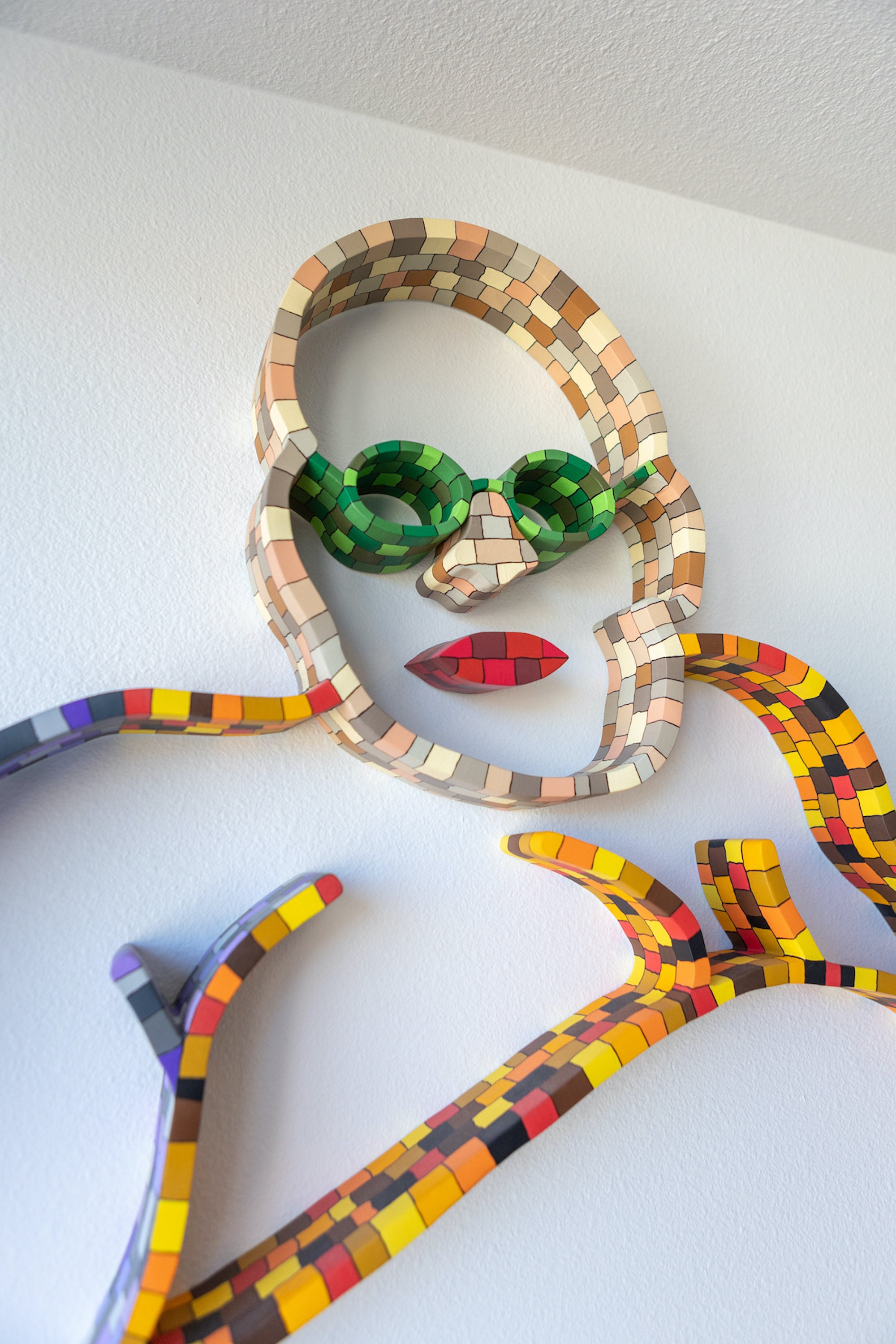 3D Wall Art, Painted Wood Wall Art, Fat Man, Big Man - Etsy