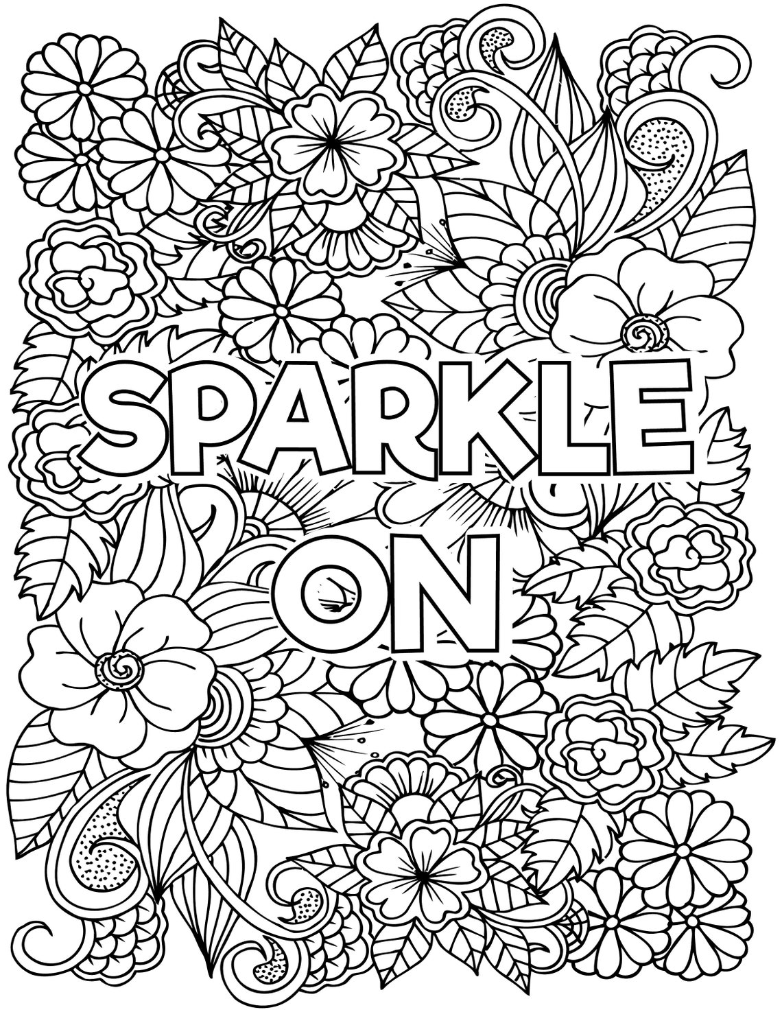 Inspirational Coloring Pages - Etsy
