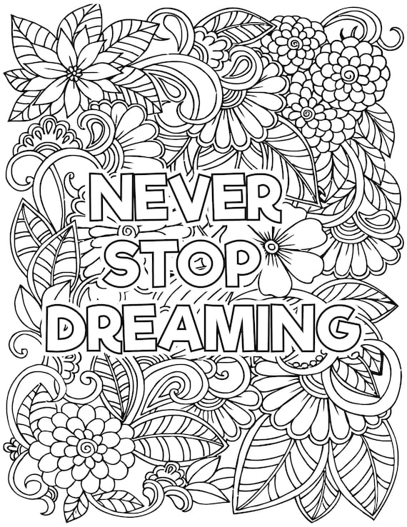 Inspirational Coloring Pages - Etsy
