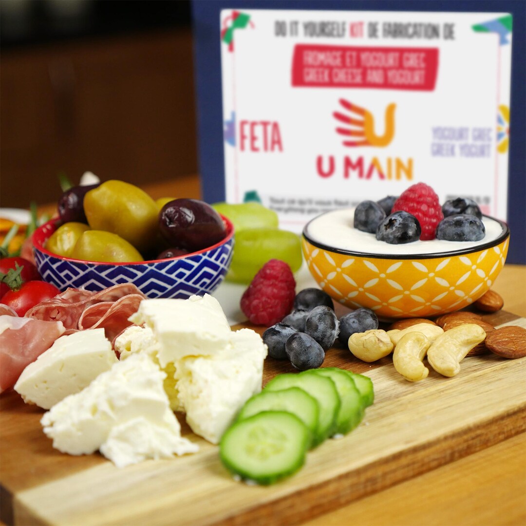 Feta and Greek Yogurt Kit - U MAIN Homemade Cheese Making Kits - Etsy