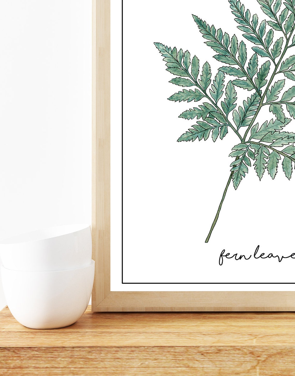 Leaf Prints Set of 3 Watercolor Leaf Print Set Botanical - Etsy