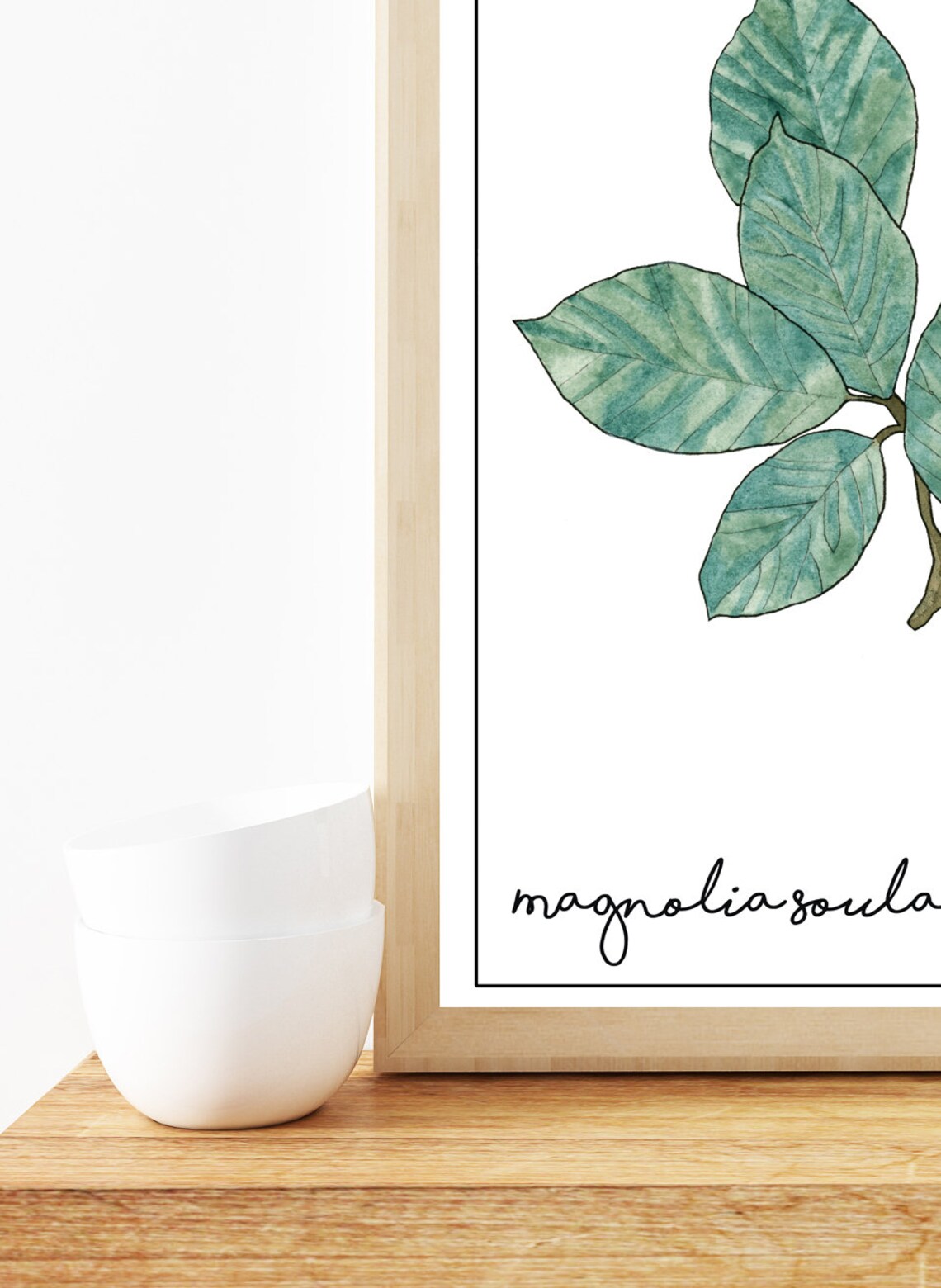 Leaf Prints Set of 3 Watercolor Leaf Print Set Botanical - Etsy