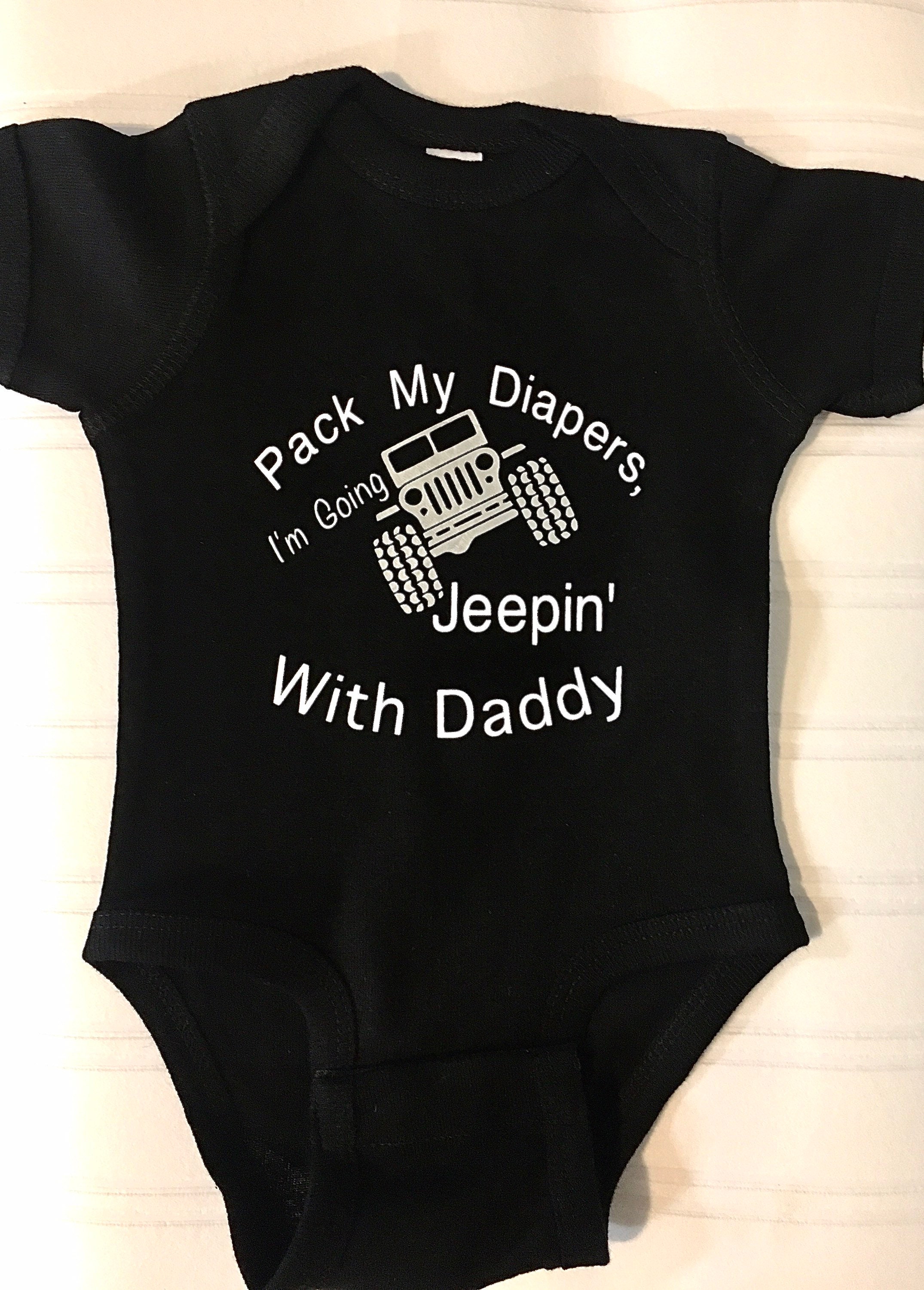 Pack My Diapers Im Going Jeeping, Grandpa Jeeping Shirt, Jeep Wrangler ...