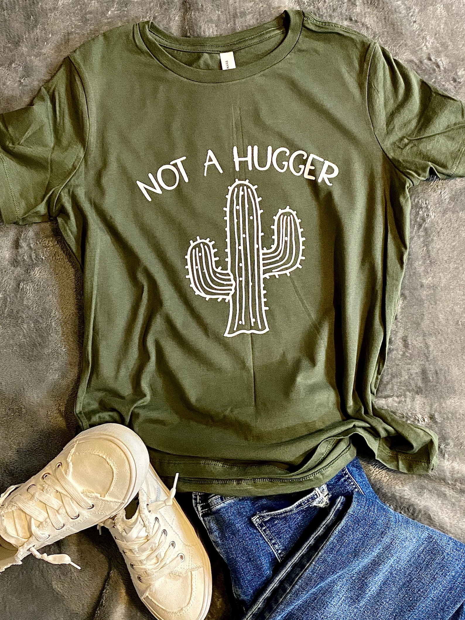 Not A Hugger T-shirt, Cactus T-shirt, Funny Shirt, Women’s Apparel ...