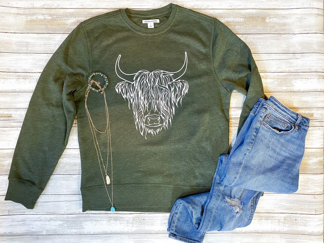 Mom Shirt, Highlander Cattle Sweatshirt, Highlander Cow Face Shirt ...