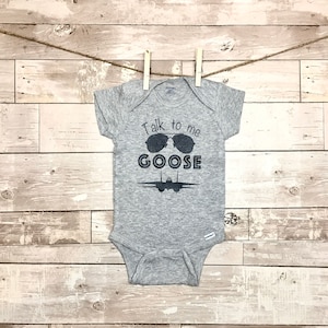 Talk to Me Goose Onesie, Top Gun Onesie, Plane Onesie, Maverick Onesie ...