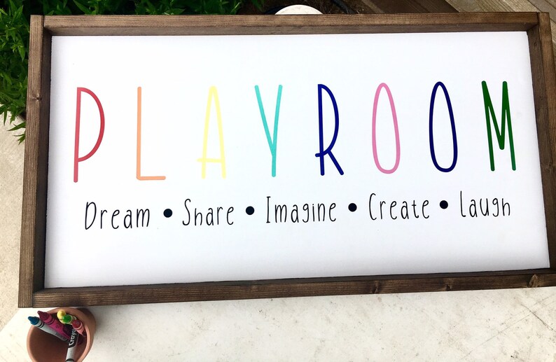 Playroom Sign Kids Activity Room Sign Personalized Sign | Etsy