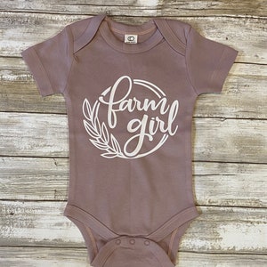 Farm Girl Onesie, Farmer Shirt, Baby Girl Gift, Kids Clothing - Etsy