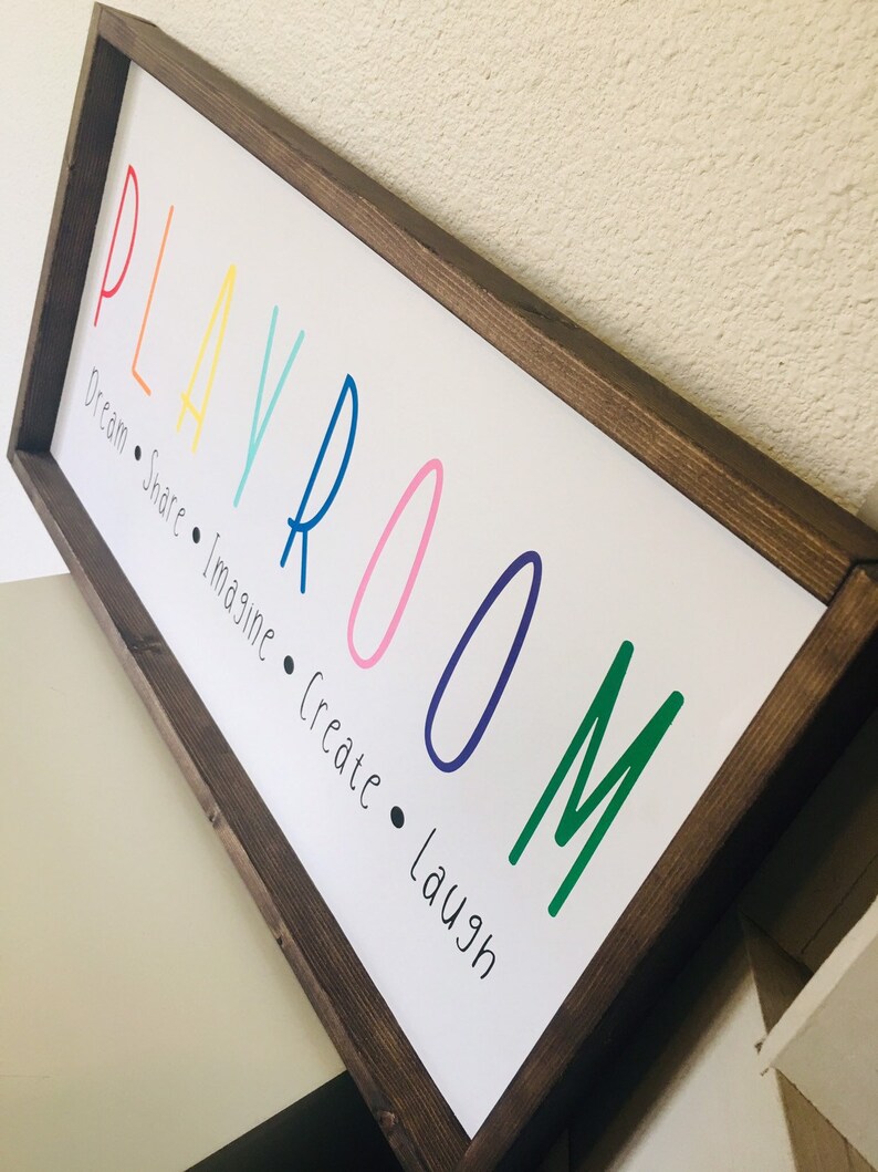 Playroom Sign Kids Activity Room Sign Personalized Sign | Etsy