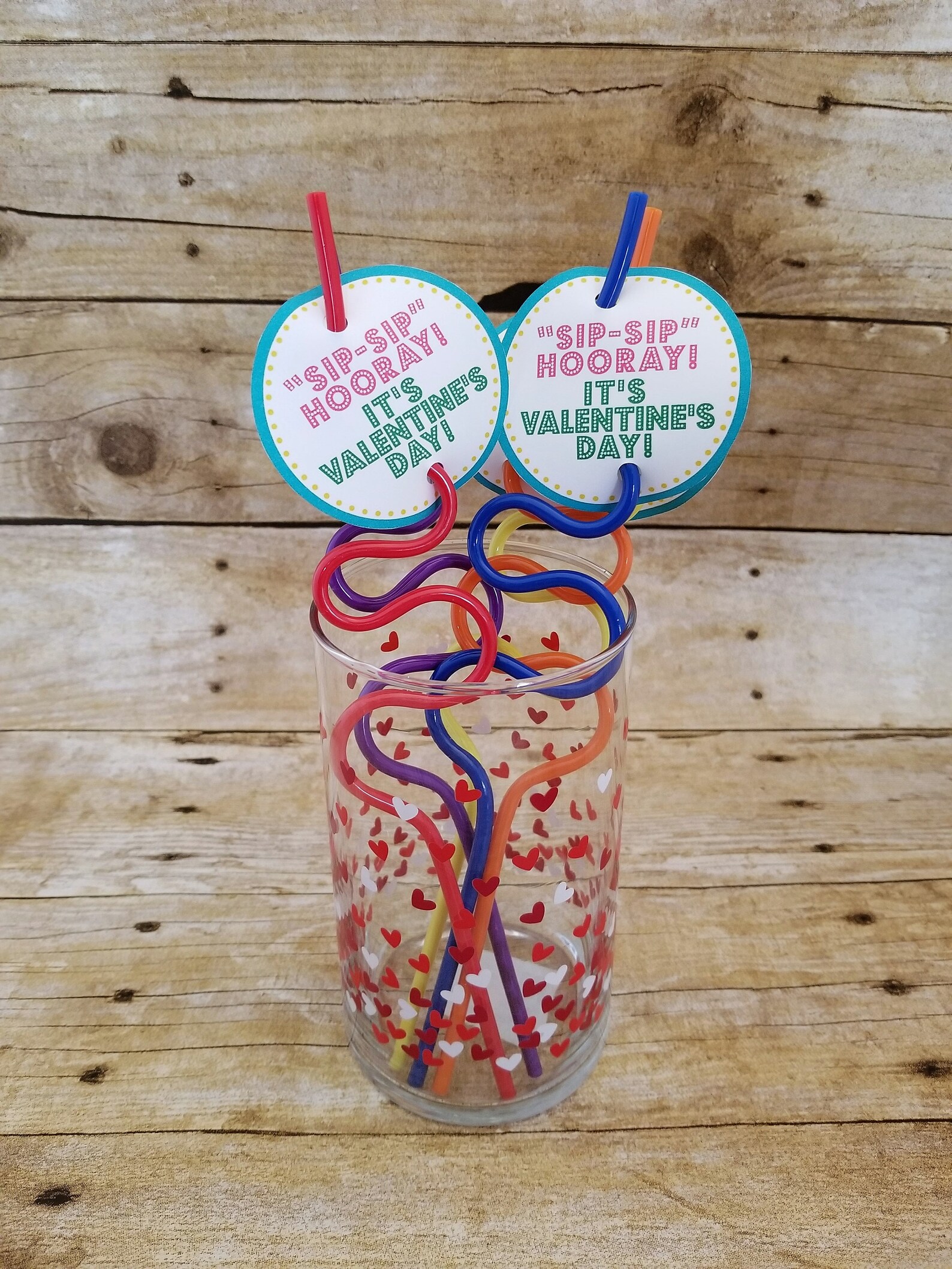 Silly Straw Valentines for Kids Classroom Valentines - Etsy