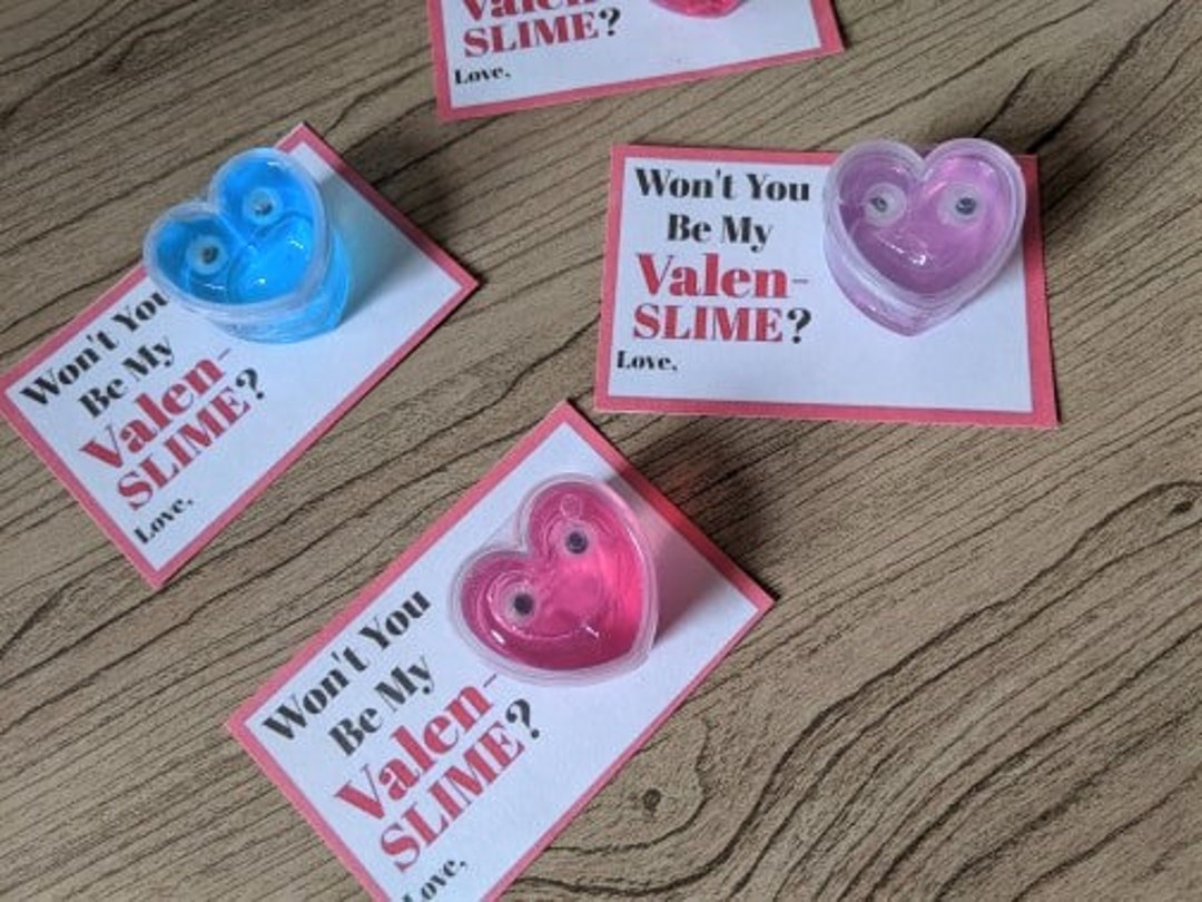 Classroom Valentines Slime Valentine School Valentine Non Candy ...