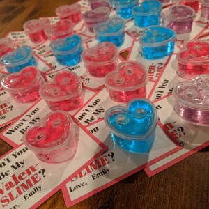 Classroom Valentines Slime Valentine School Valentine Non Candy ...