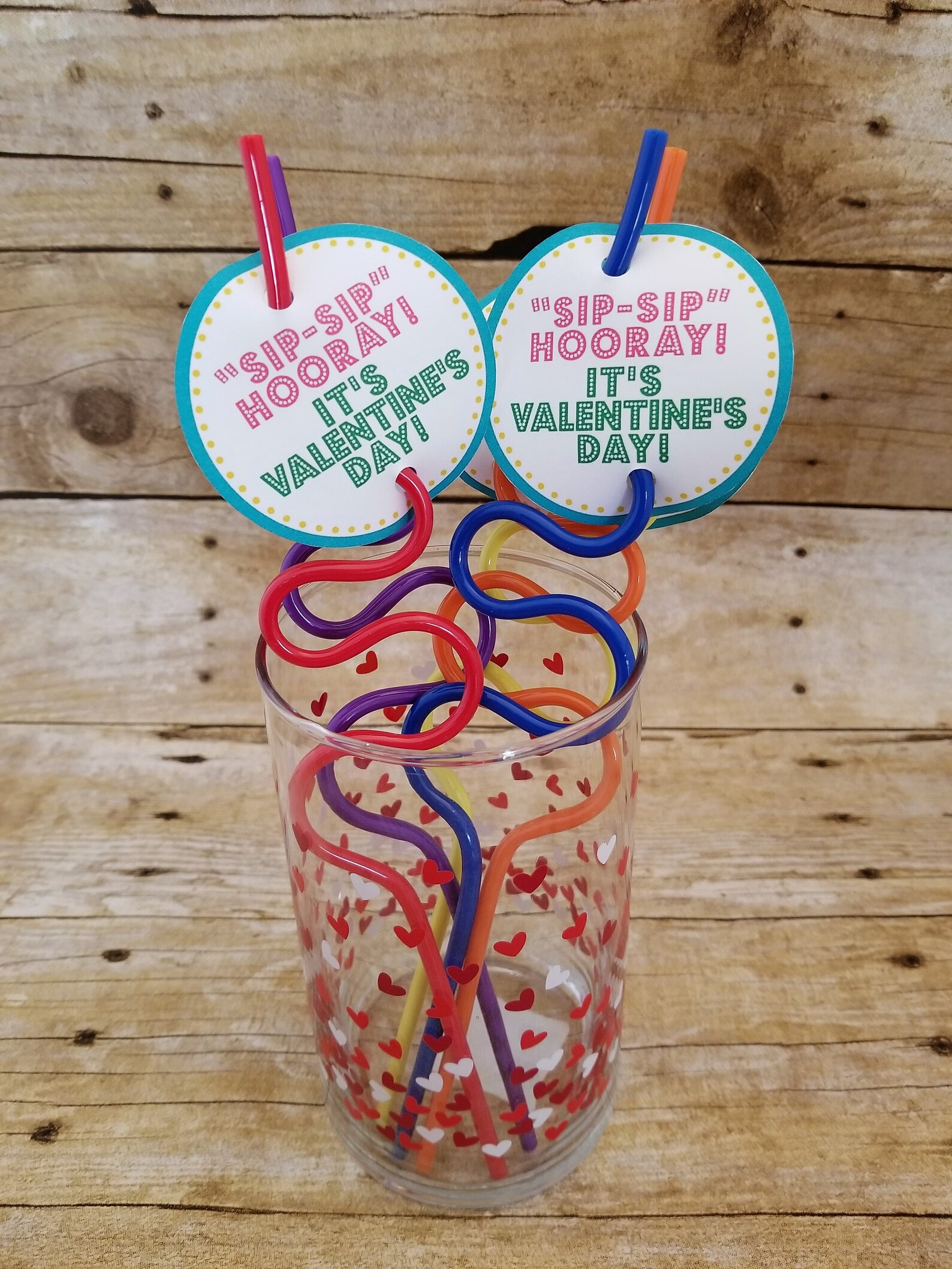 Silly Straw Valentines for Kids Classroom Valentines - Etsy