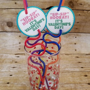 Silly Straw Valentines for Kids Classroom Valentines School Valentines ...