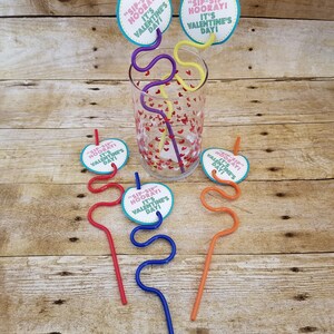 Silly Straw Valentines for Kids Classroom Valentines School Valentines ...