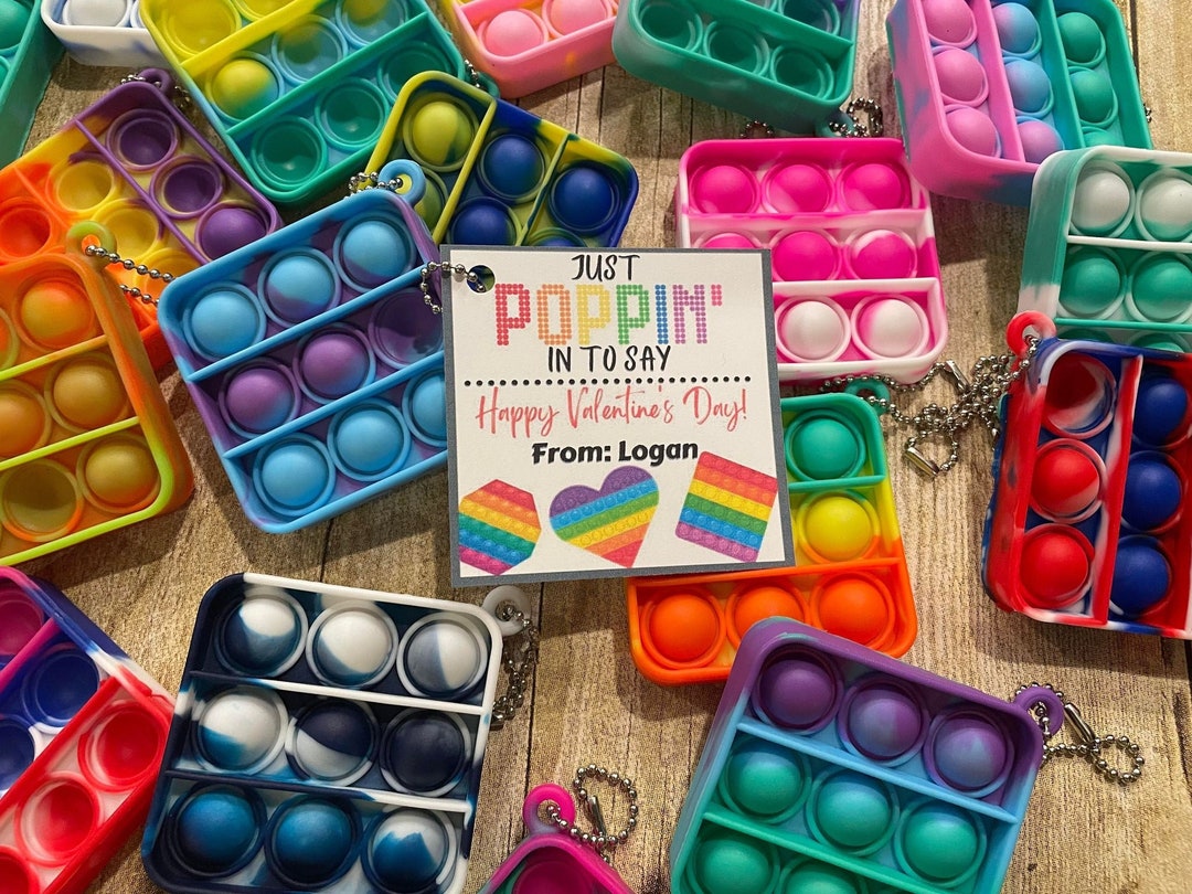 Pop It Valentine Kids Valentine School Valentine Favor - Etsy