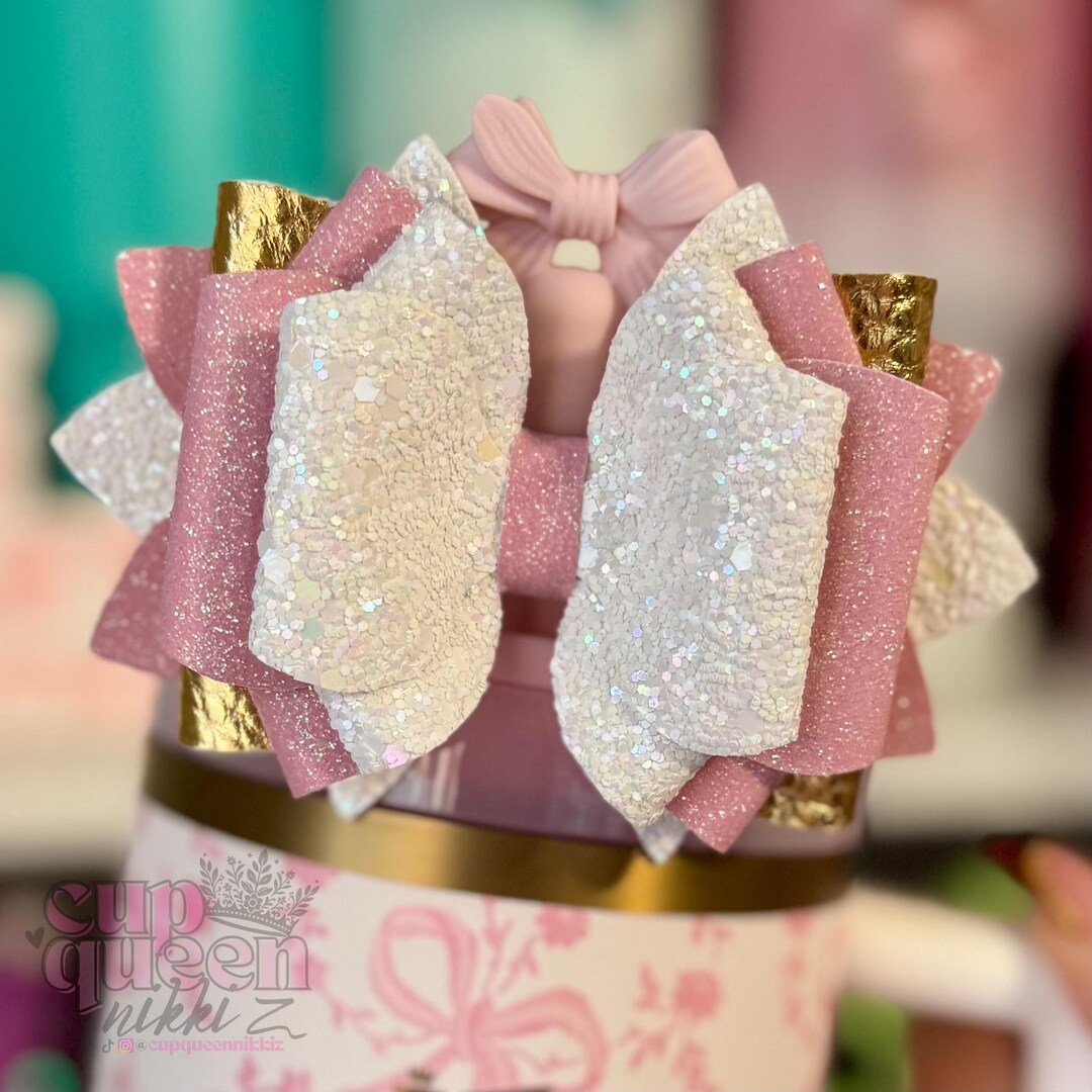 LSF Coquette Bow Chantilly Tumbler Bow | FANCY Bow | Love Shack Bow ...