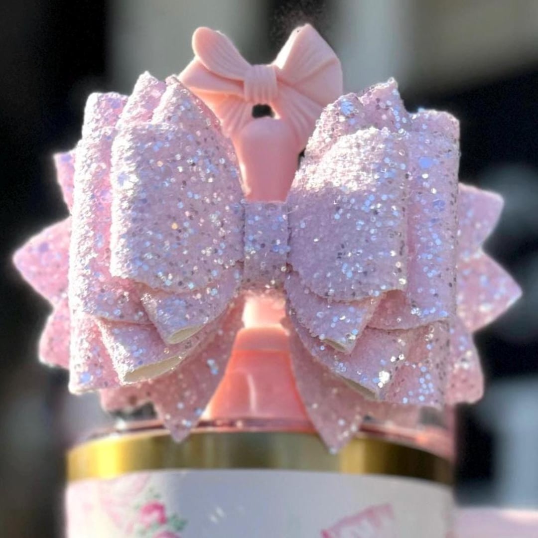 LSF Rosa Beaux Pink Tumbler Bow | Winter Wonderland Icicle Gloss Bow ...