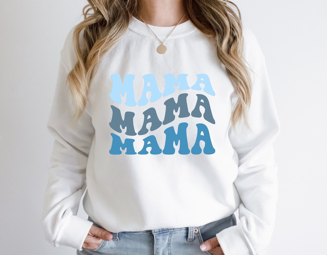 Mama and Mini Matching Jumpers Blue Boy Mum, Mothers Day Gift, Mum Son ...