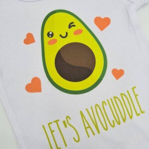 Avocado Baby Bodysuit Let's Avocuddle, Avocado Baby Clothes, Avocado ...