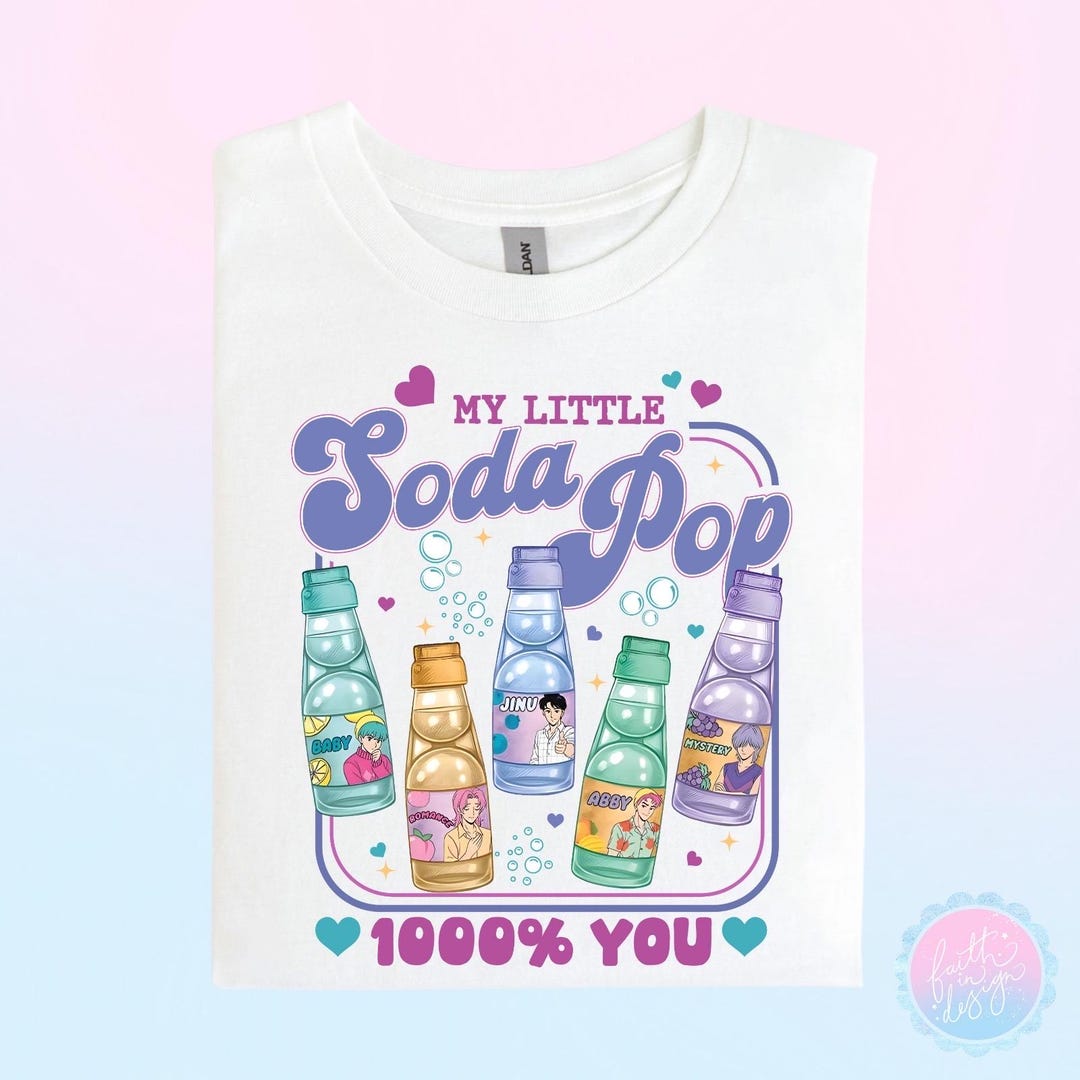 Kpop Demon Hunter Soda Pop T-shirt, Anime Girl Group Graphic Tee, Idol ...