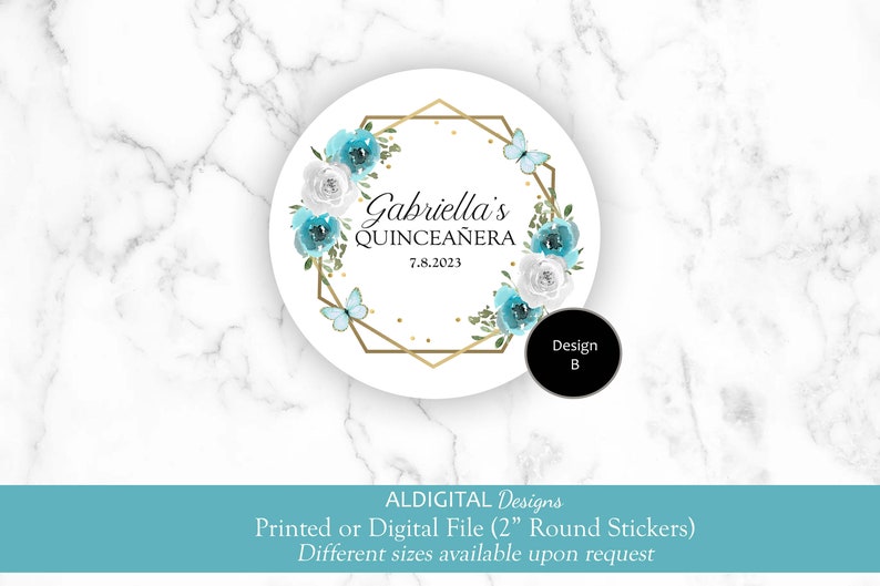 Quinceanera Crown Sticker Quinceanera Crown Favor Stickers - Etsy
