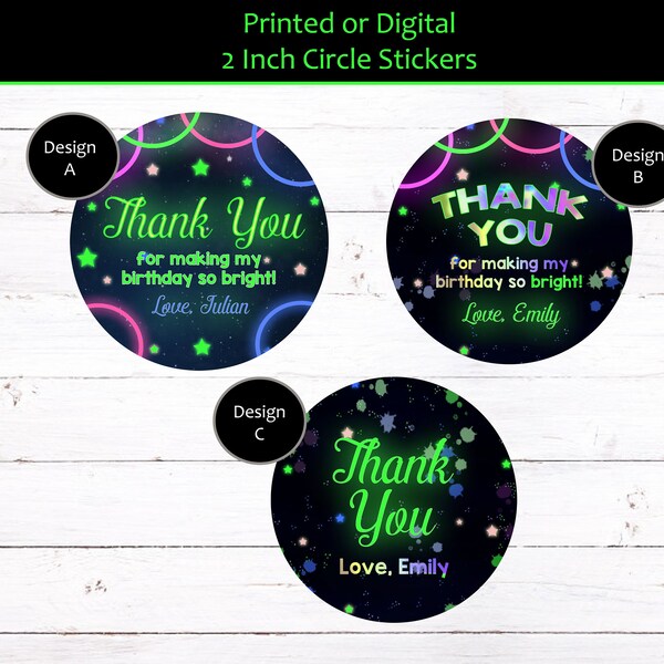 Thank You Stickers - Etsy