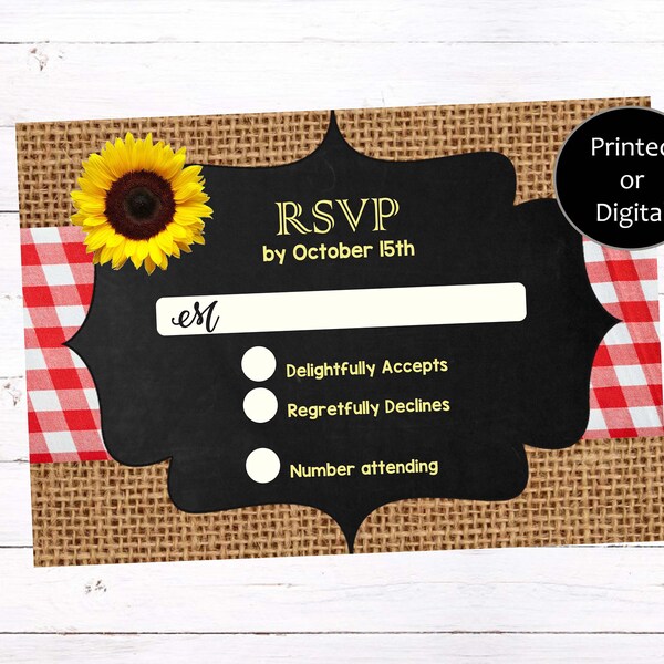 Rustic Rsvp Cards - Etsy