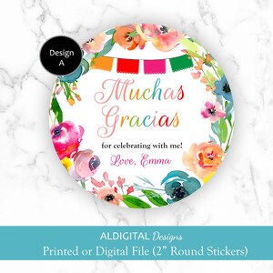 Fiesta Stickers, Mexican Fiesta Stickers, Fiesta Party Favor Stickers ...