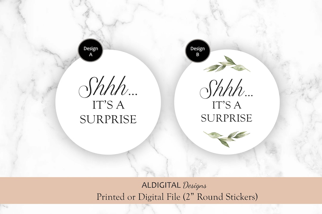 Surprise Stickers, Shhh Surprise Stickers, Surprise Party Stickers ...