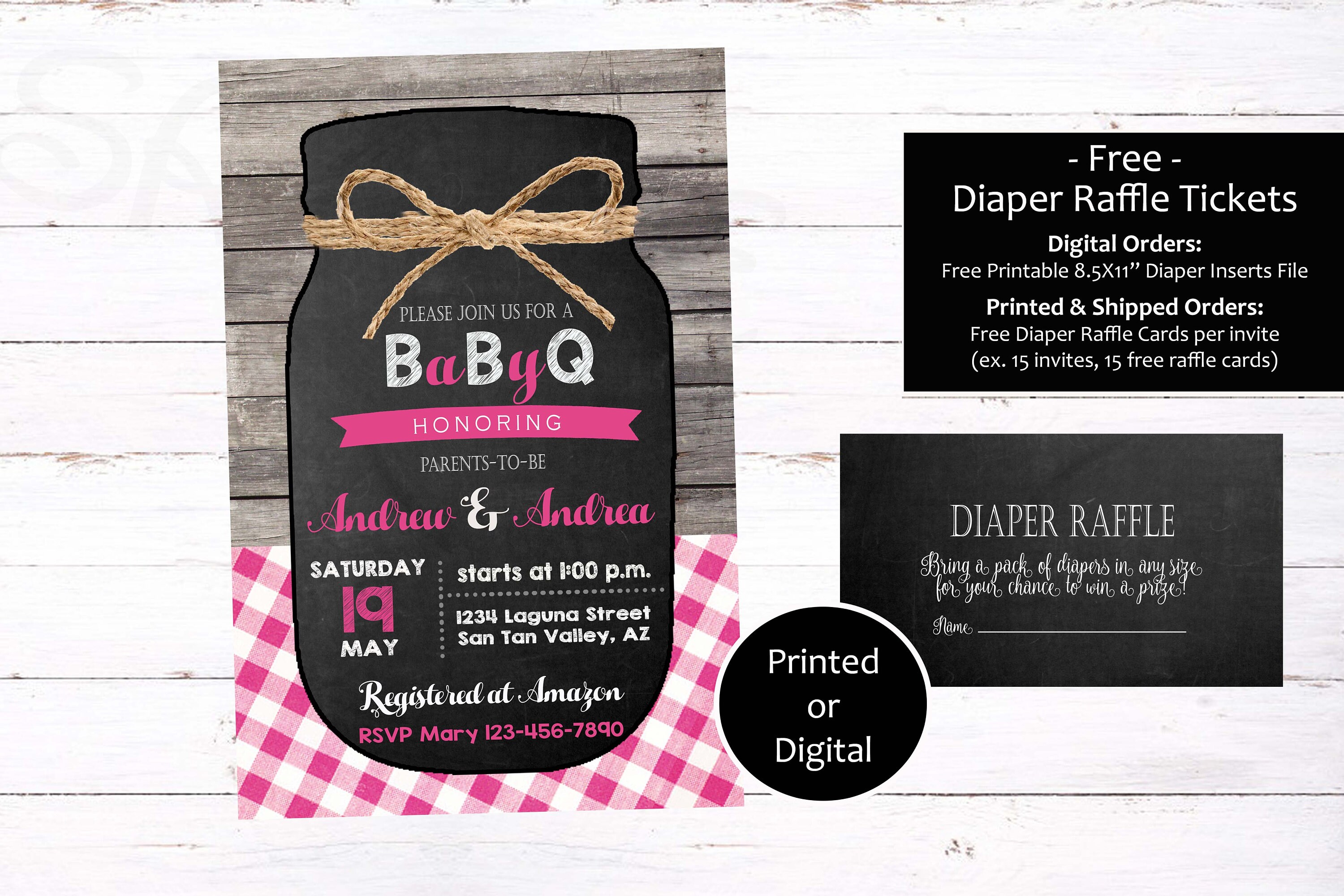 Baby Q Invitation Barbecue Baby Shower Invitation Baby Q | Etsy