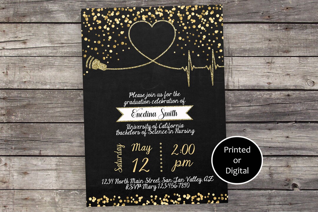 Ultrasound Tech Invitation, Ultrasound Tech Graduation Invitation ...