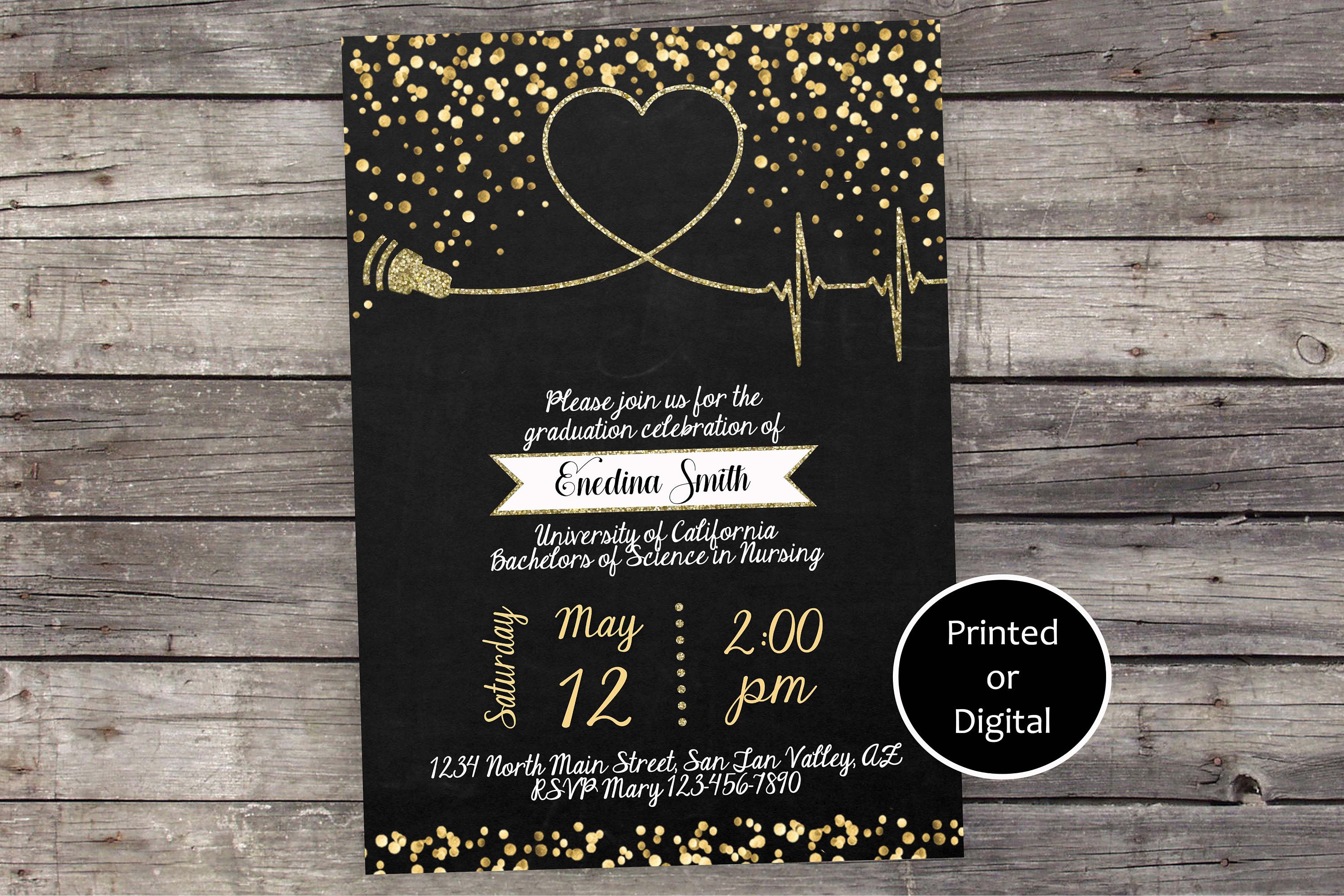 Ultrasound Tech Invitation Ultrasound Tech Graduation - Etsy